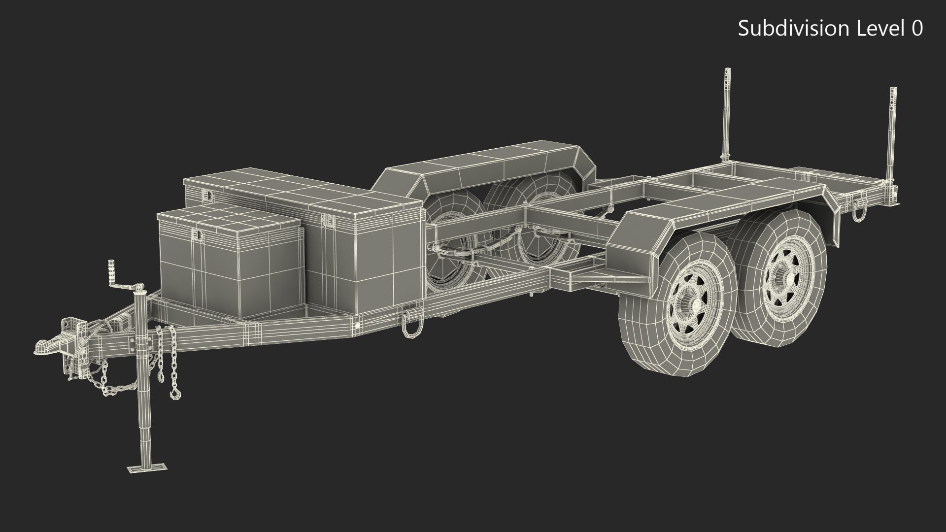 3D heavy duty 4 wheel model - TurboSquid 1601679