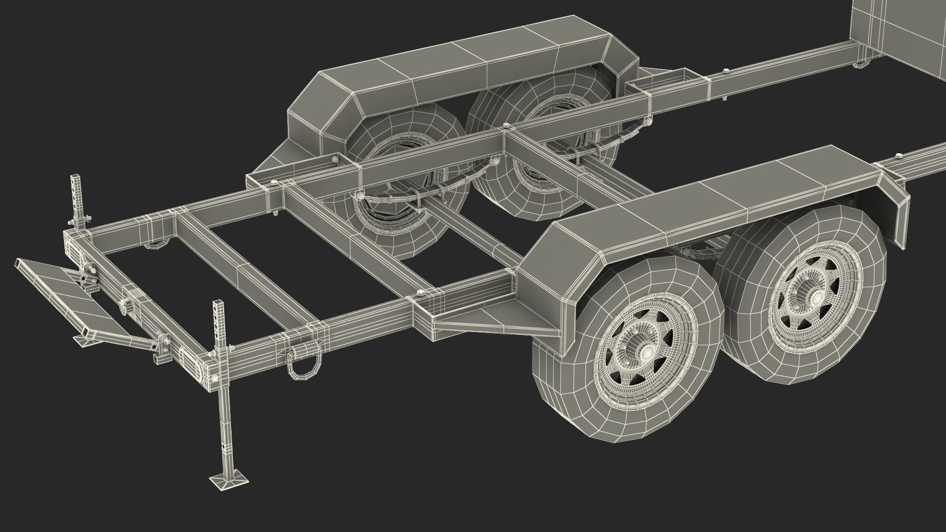 3D Heavy Duty 4 Wheel Model - TurboSquid 1601679