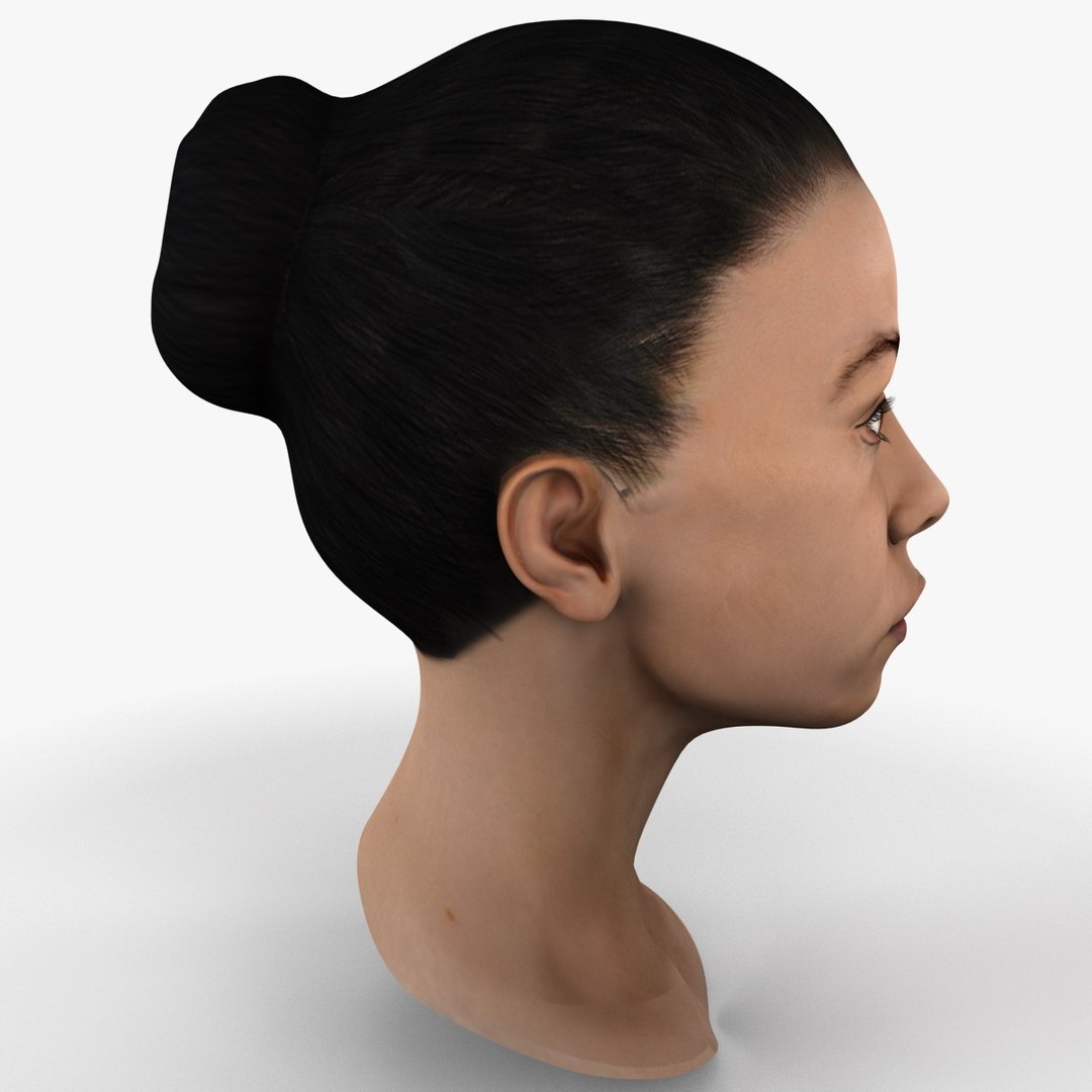 Female Head 3d Model