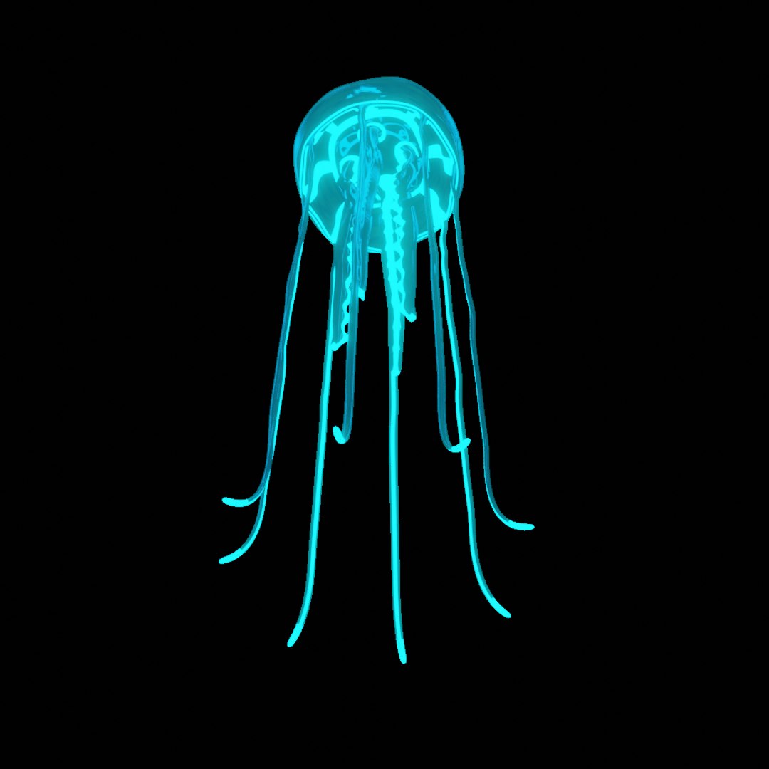 Jellyfish glow fish 3D - TurboSquid 1572123
