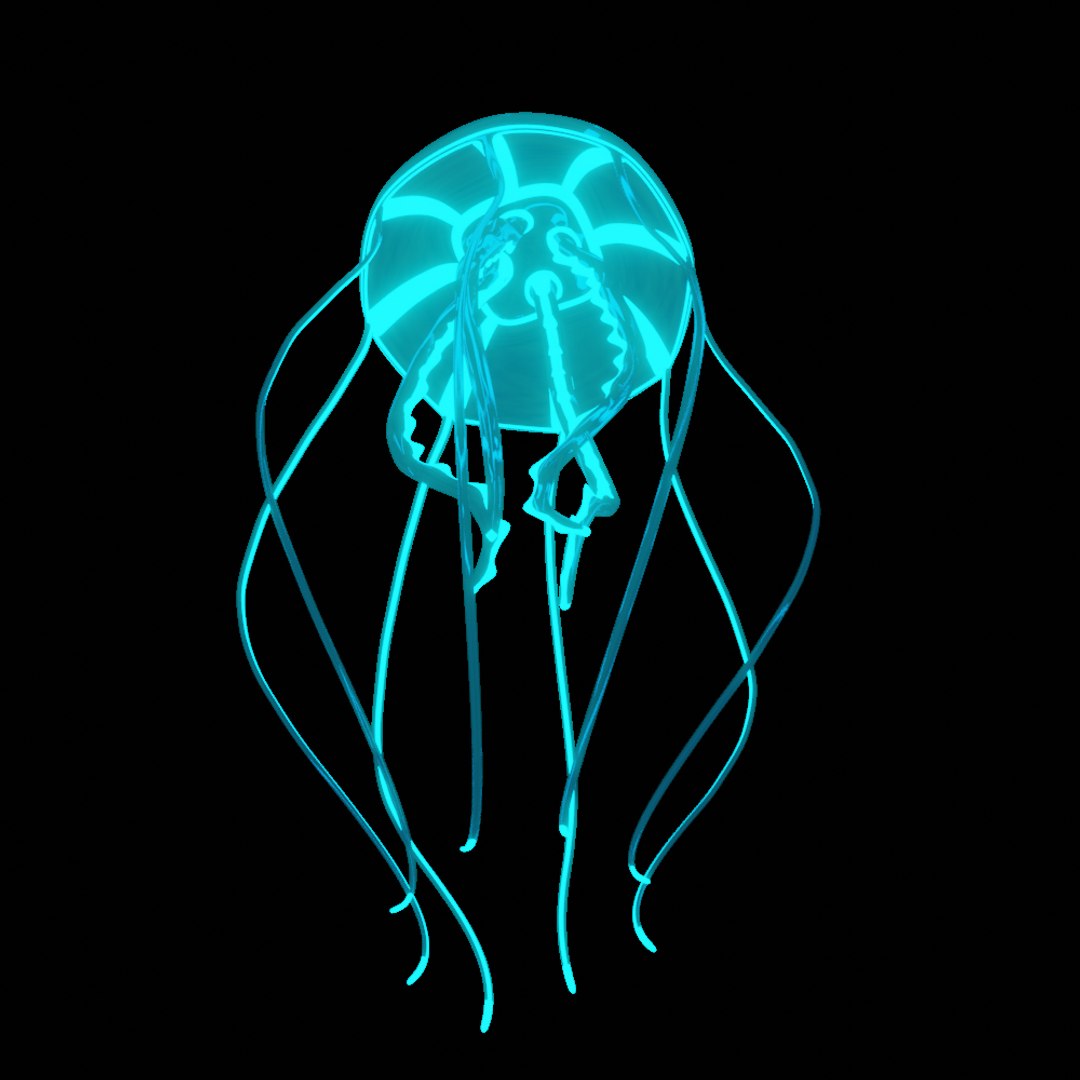 Jellyfish Glow Fish 3D - TurboSquid 1572123