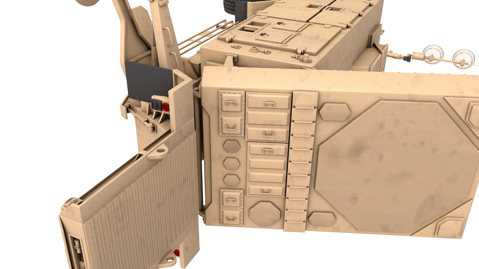 Patriot AN MPQ53 Radar Set Desert 3D model - TurboSquid 2077628
