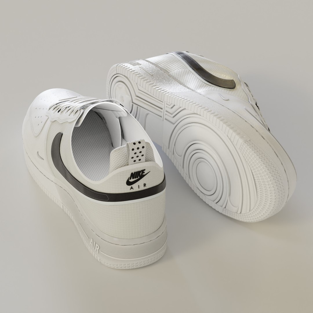 Nike Air Force React 3D model - TurboSquid 2129713