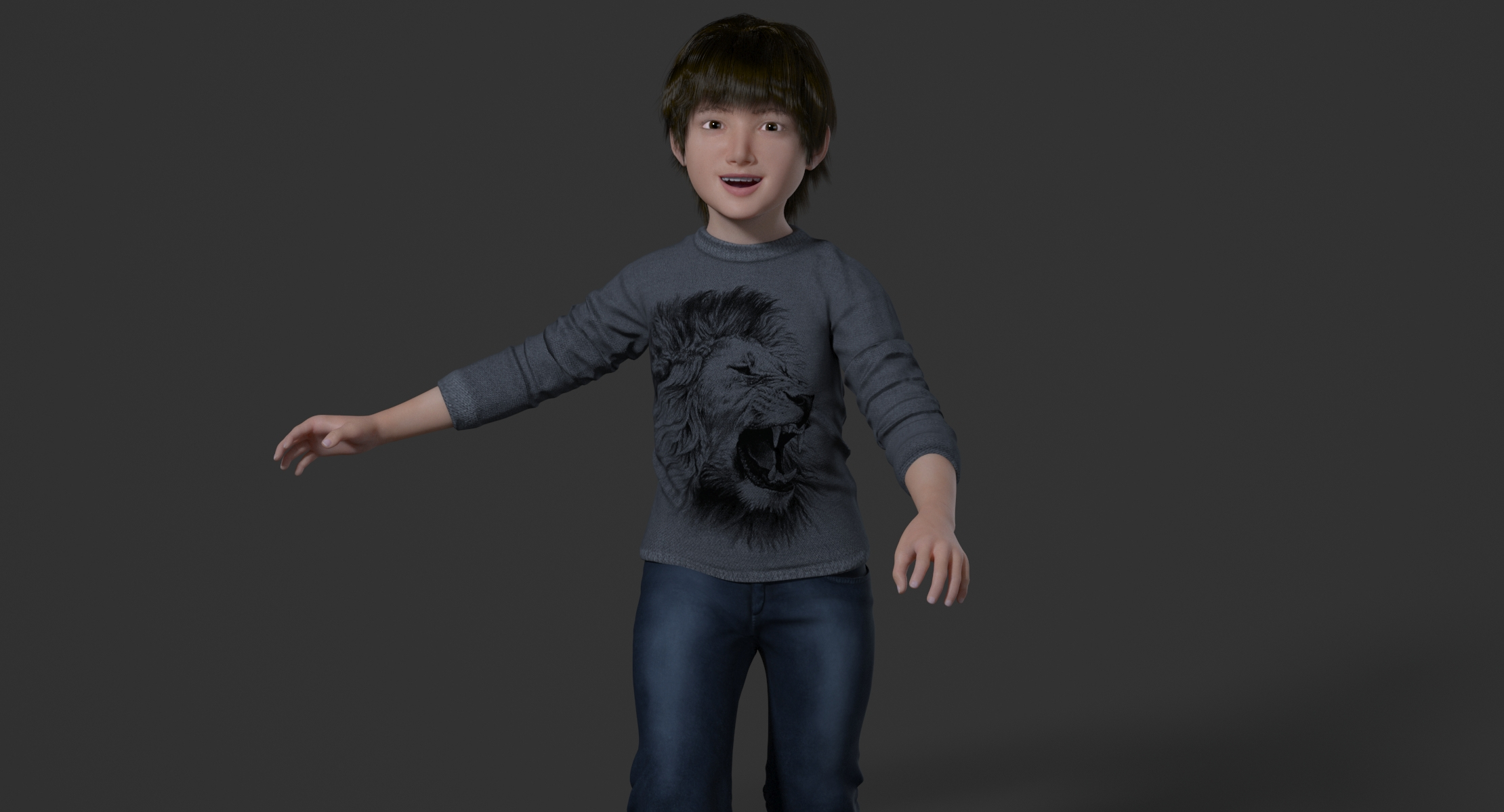 Lucas realistic child rig 3D | 1148900 | TurboSquid