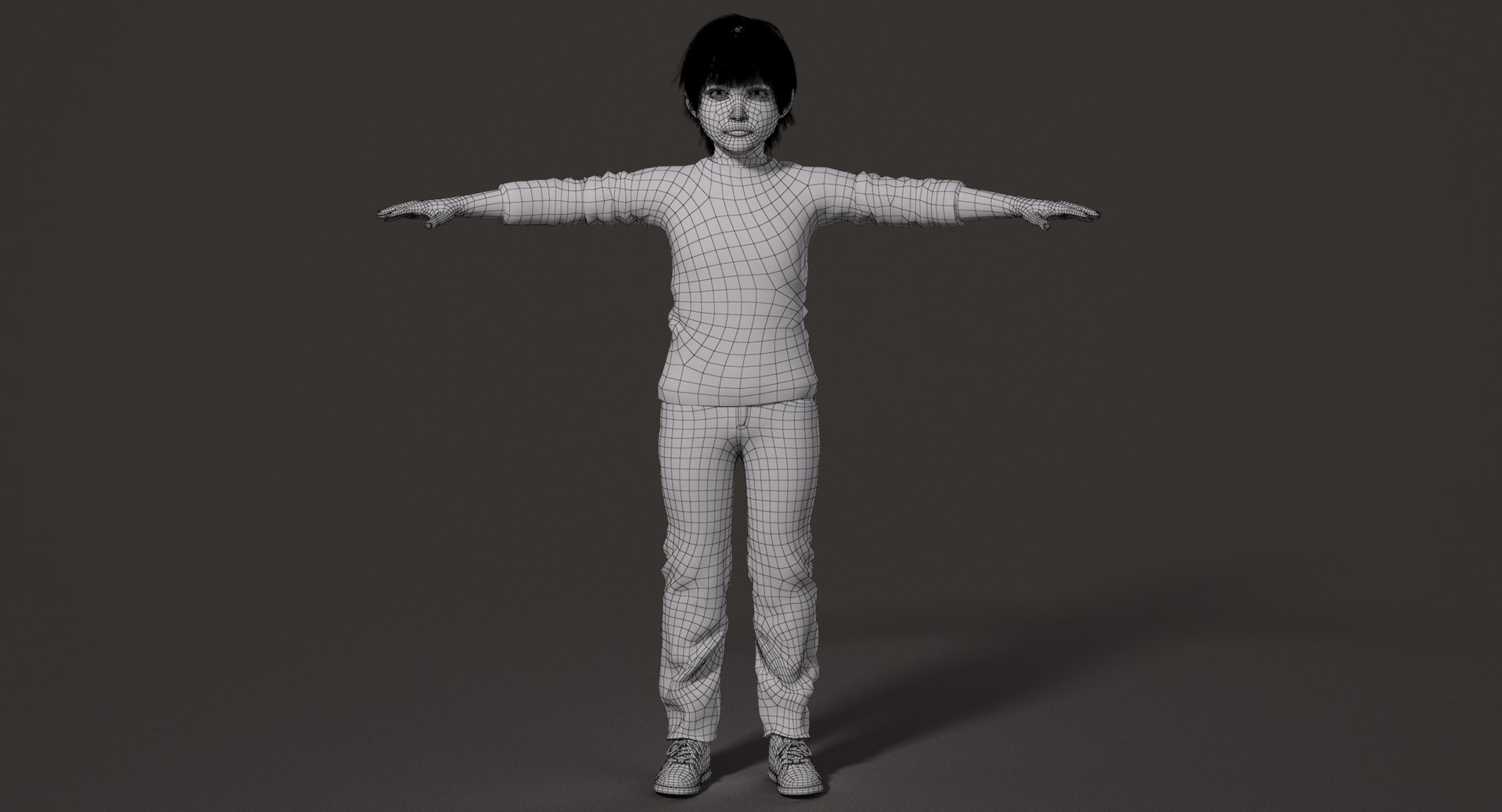 Lucas realistic child rig 3D | 1148900 | TurboSquid