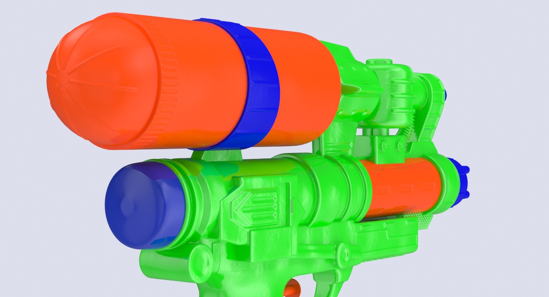 3d Water-gun-02---squirtgun-standing Model