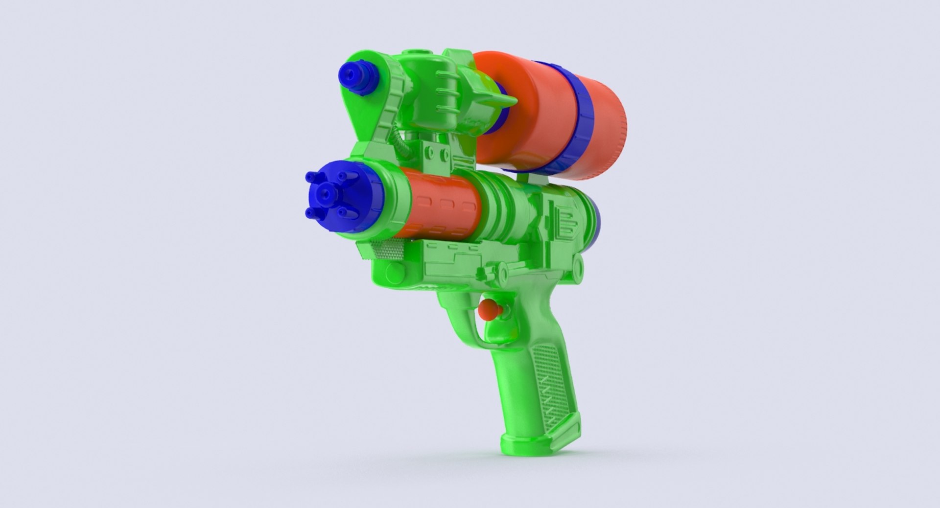 3d Water-gun-02---squirtgun-standing Model