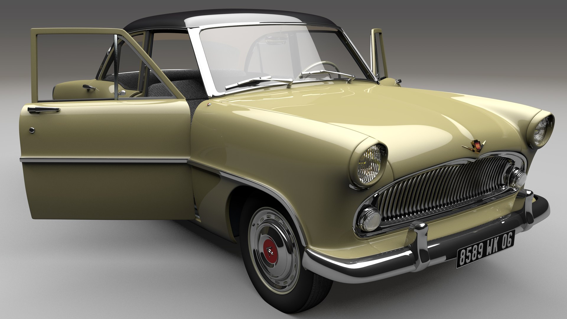 Versailles 1956 Simca Model - TurboSquid 1479212