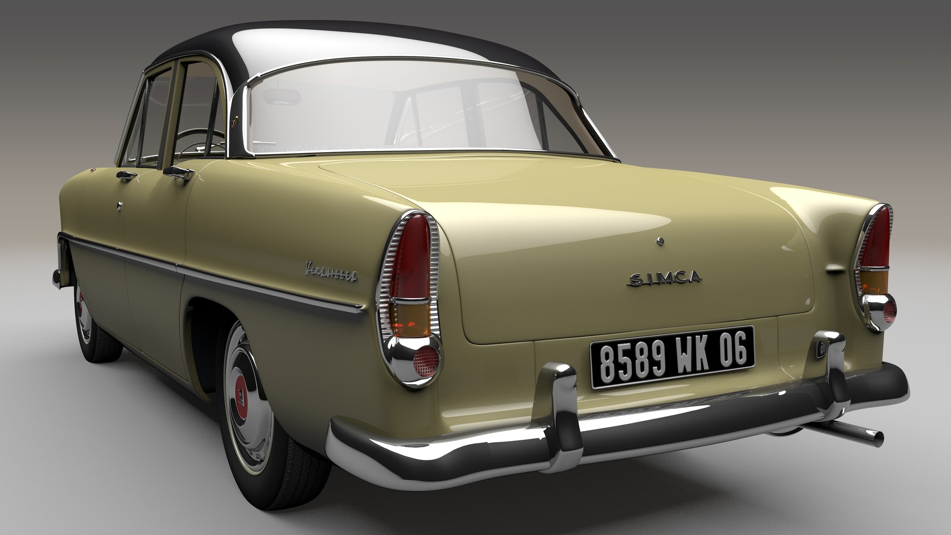 Versailles 1956 Simca Model - TurboSquid 1479212