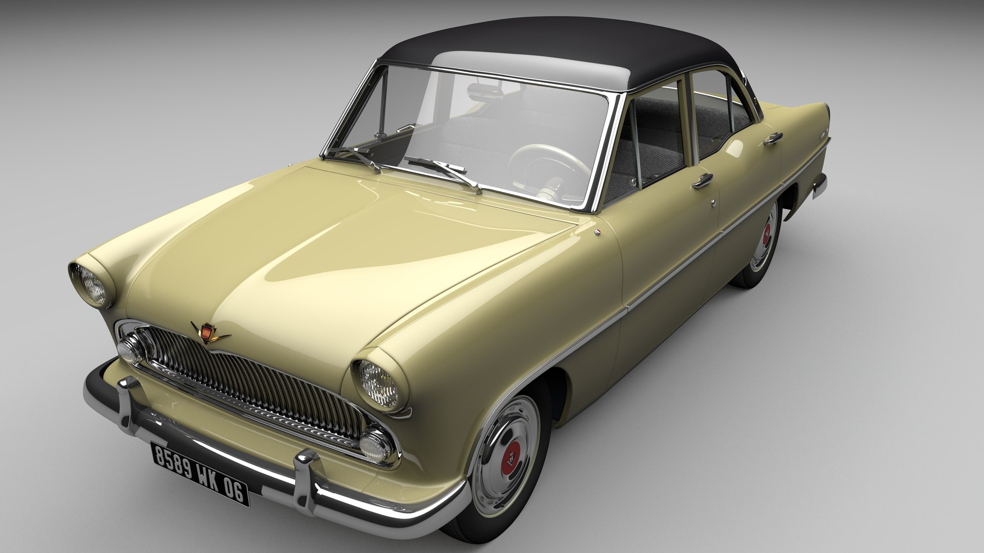 Versailles 1956 Simca Model - TurboSquid 1479212
