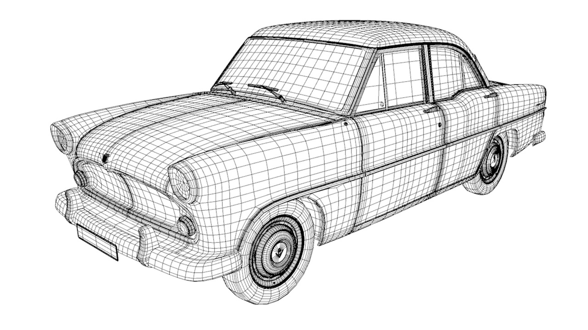 Versailles 1956 Simca Model - TurboSquid 1479212