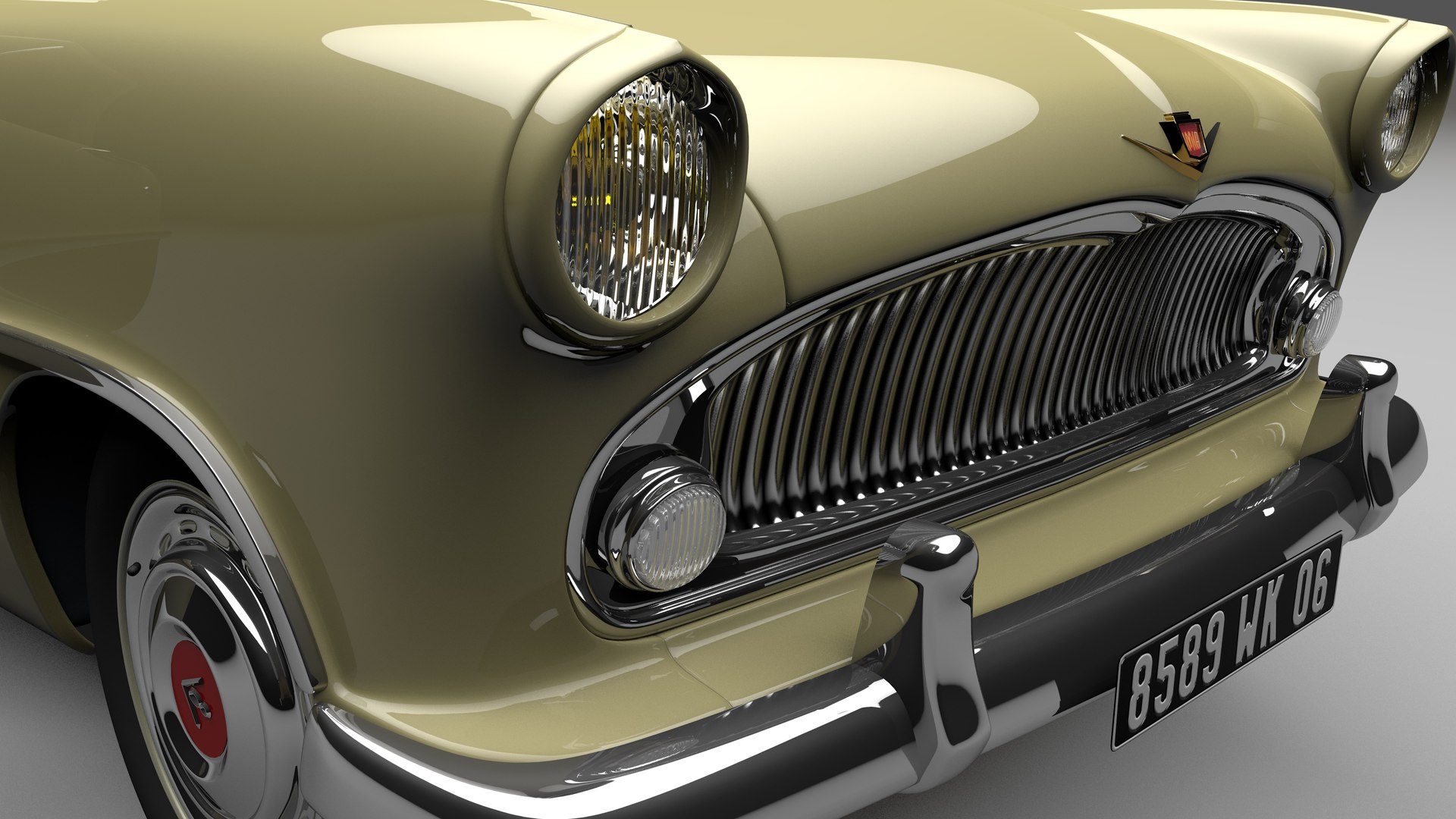 Versailles 1956 Simca Model - TurboSquid 1479212