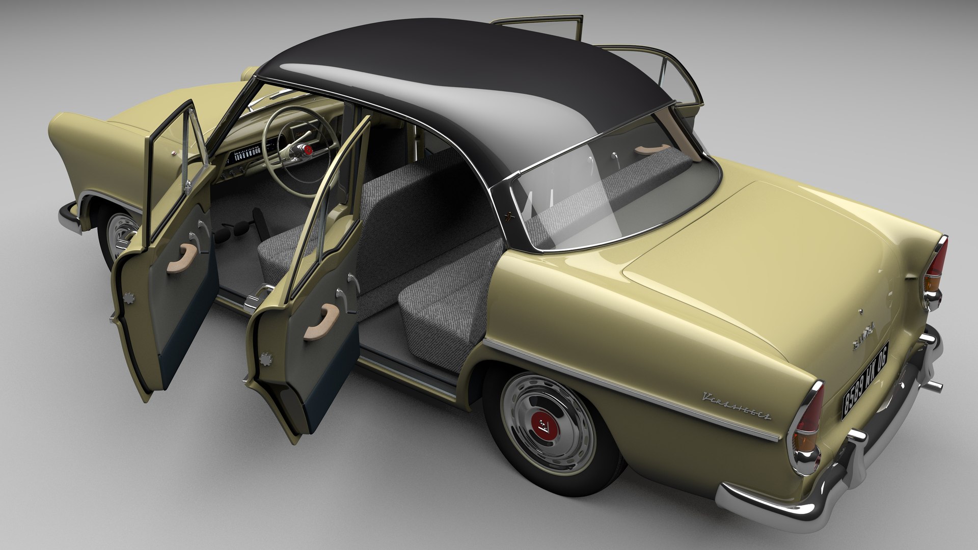 Versailles 1956 Simca Model - TurboSquid 1479212