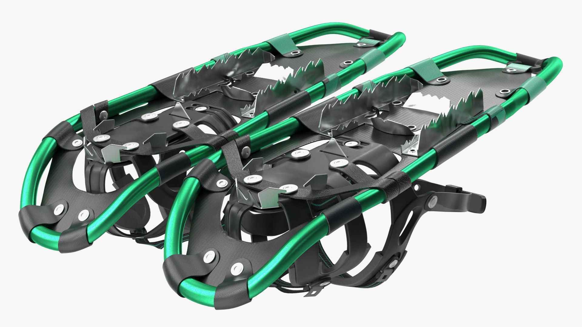 3D All Terrain Snow Shoes Green - TurboSquid 2146518