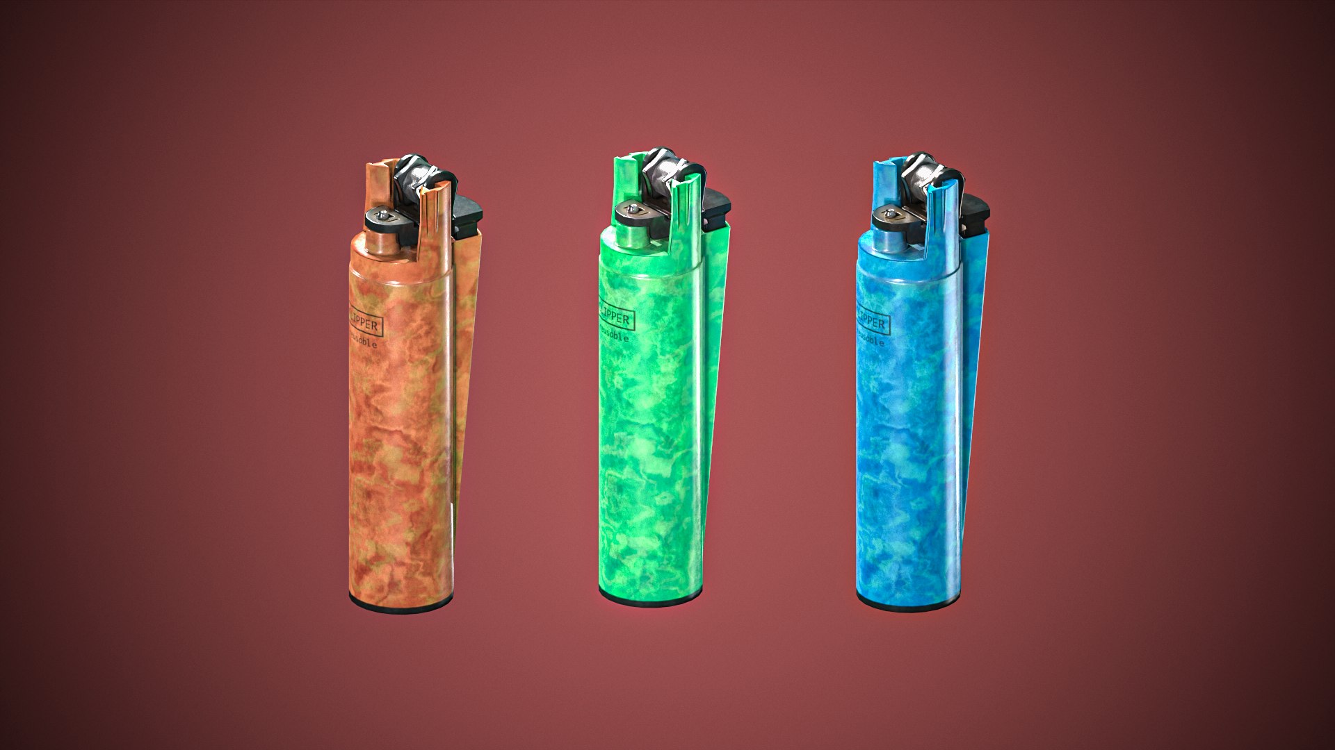 3D Lighter - TurboSquid 2044720