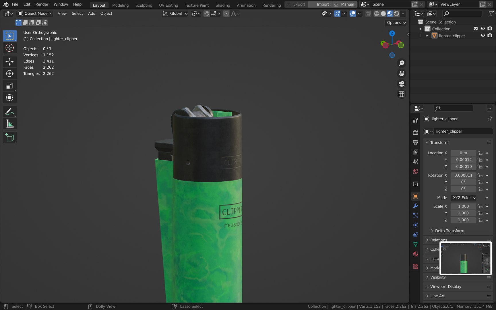 3D Lighter - TurboSquid 2044720