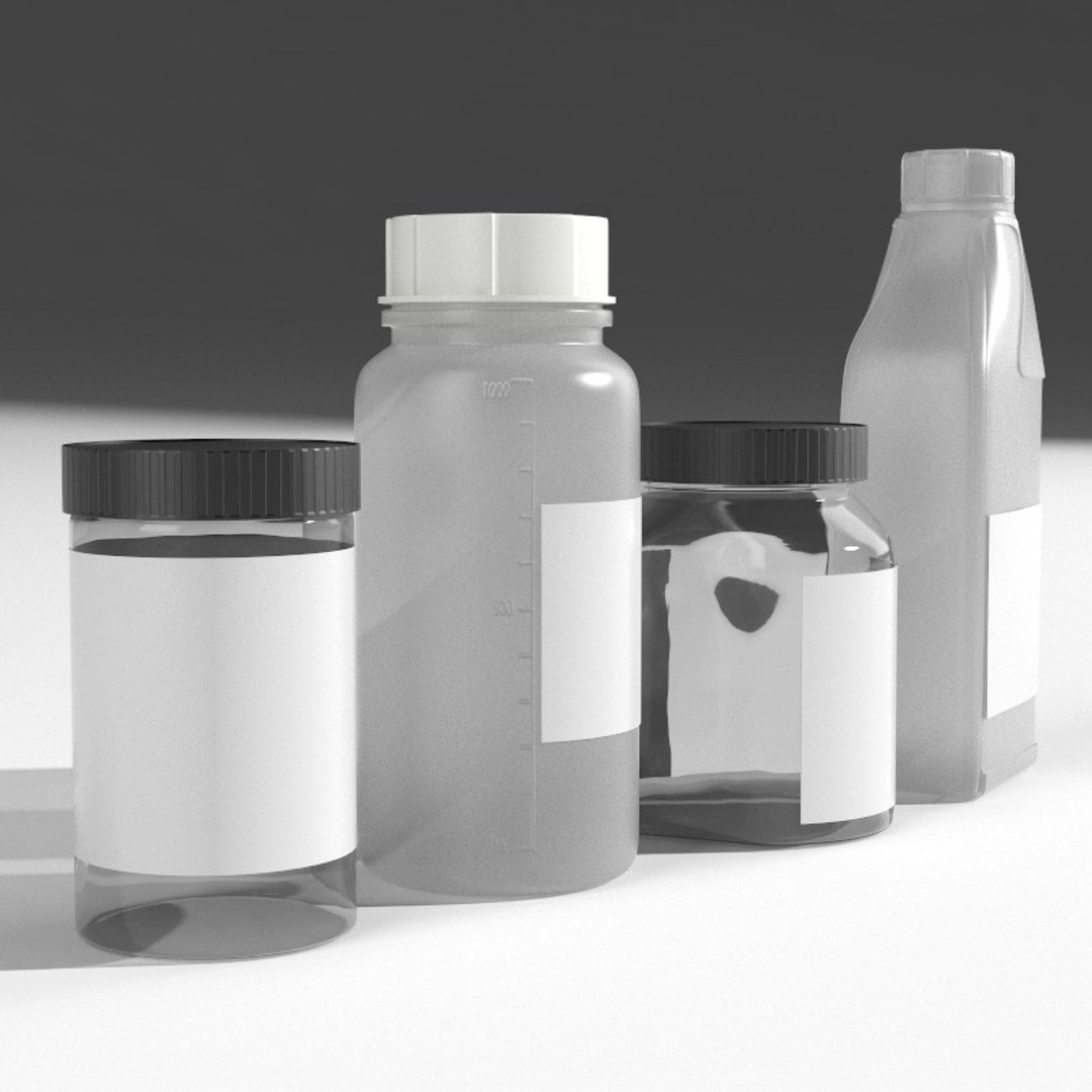 3d Model Plastic Containers