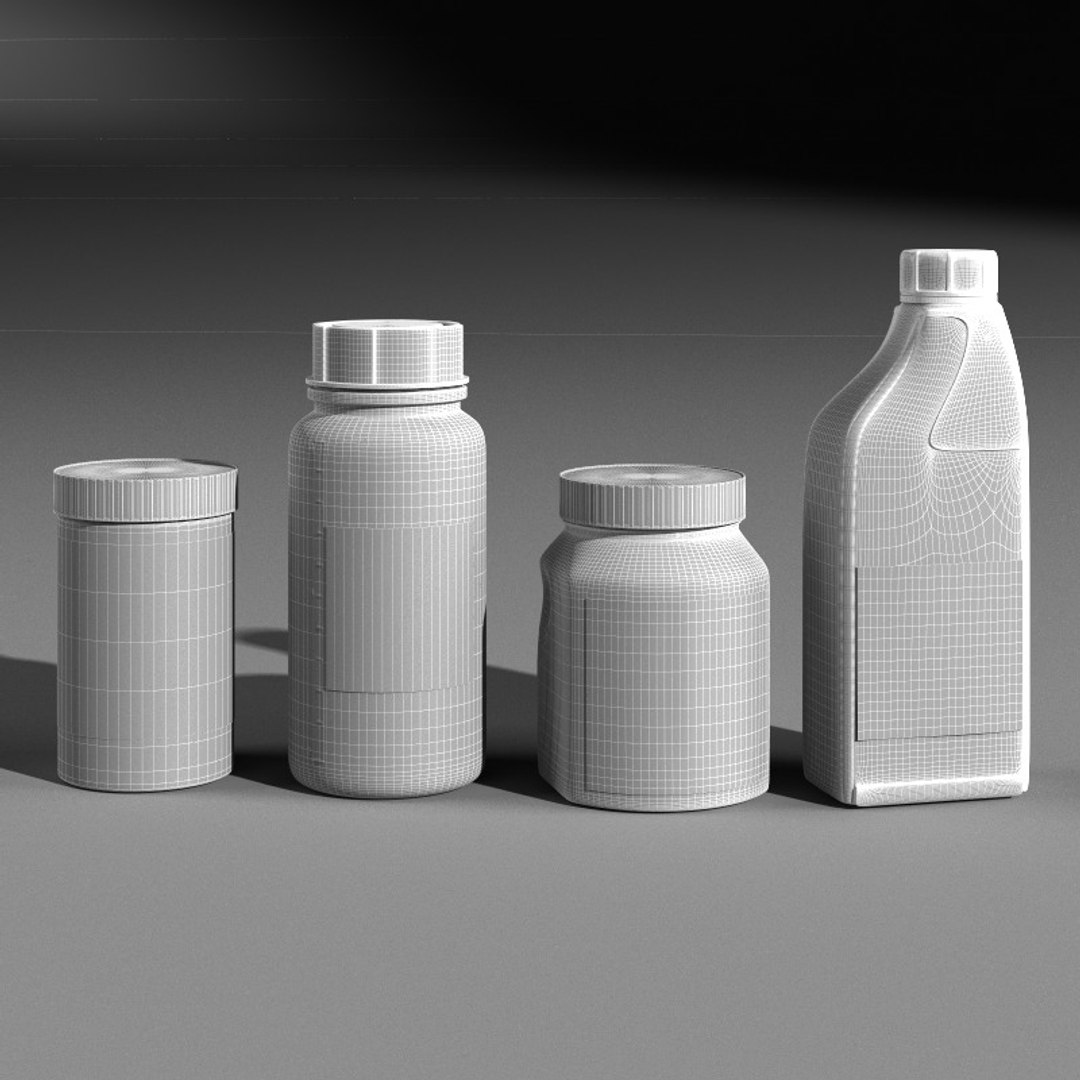 3d Model Plastic Containers
