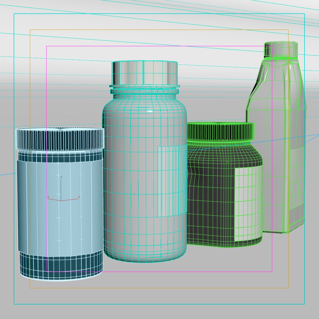 3d Model Plastic Containers