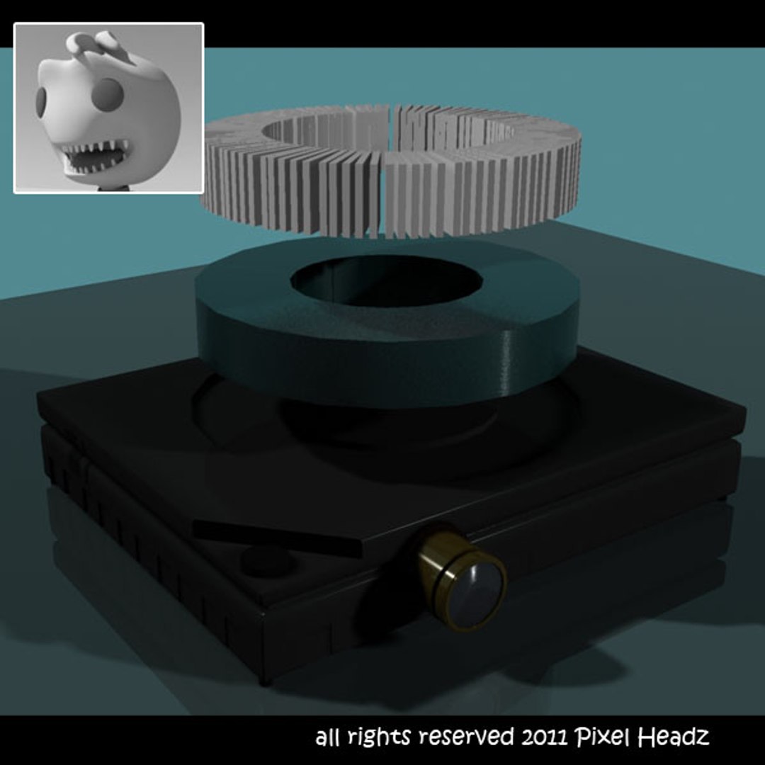 3d model slide projector