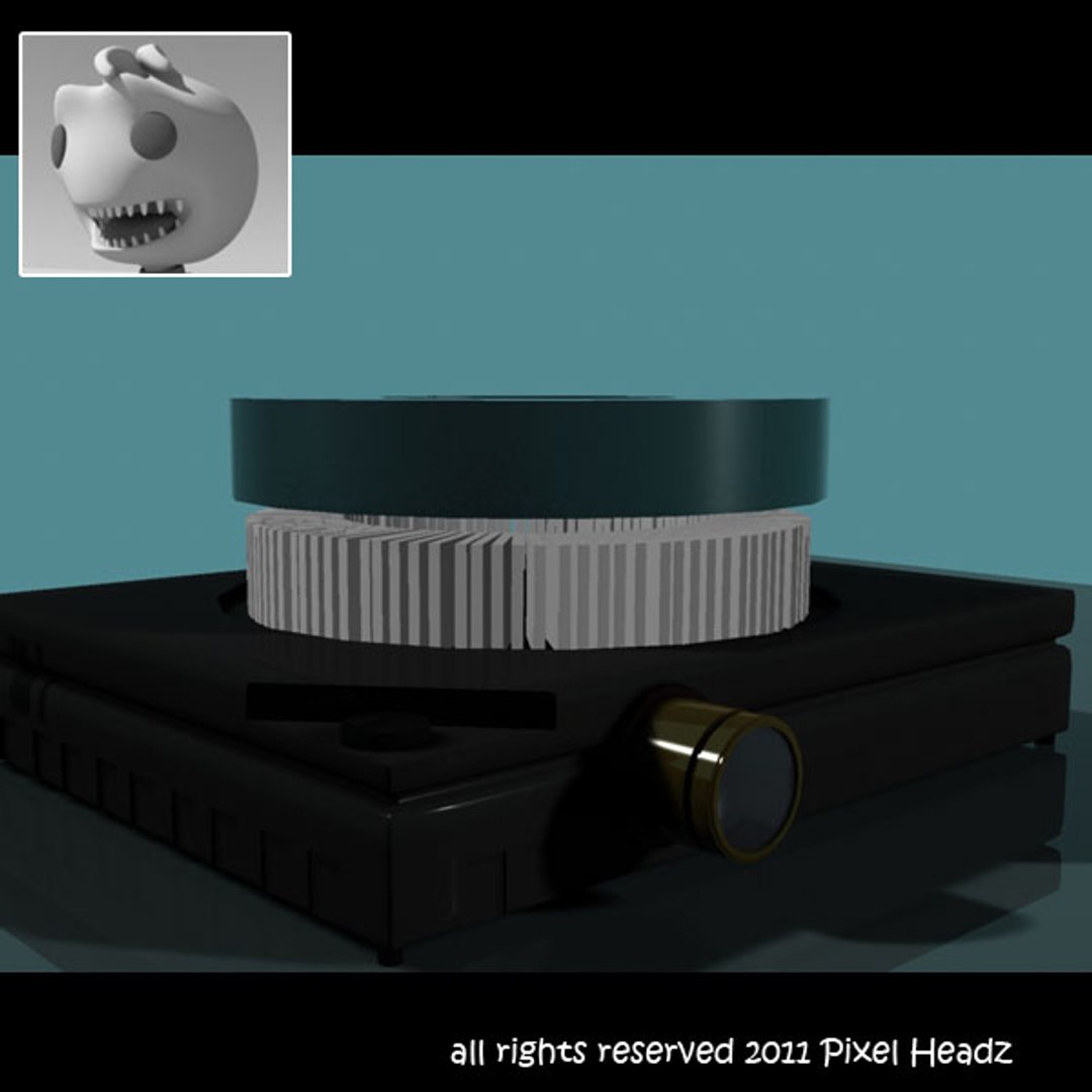3d model slide projector
