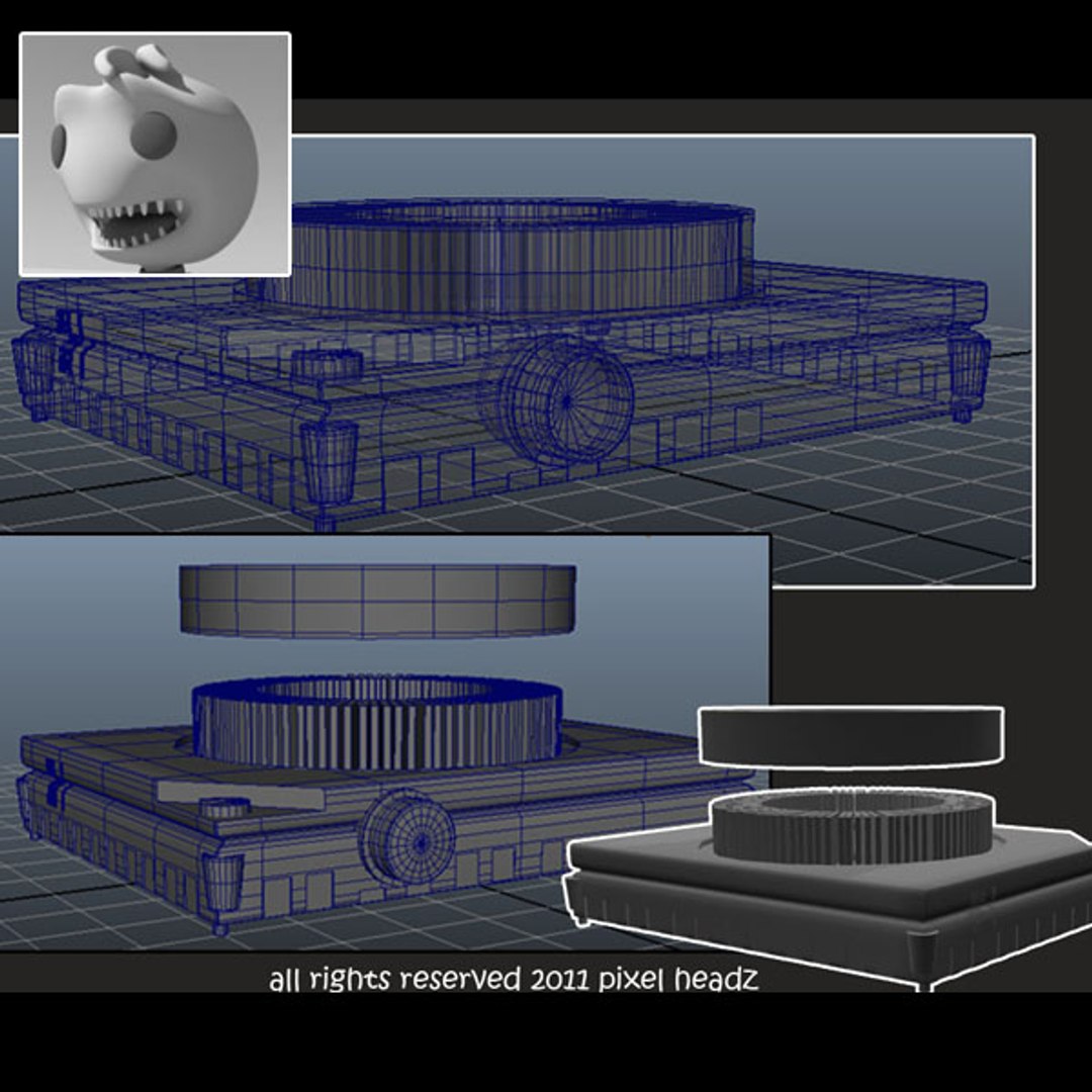 3d model slide projector