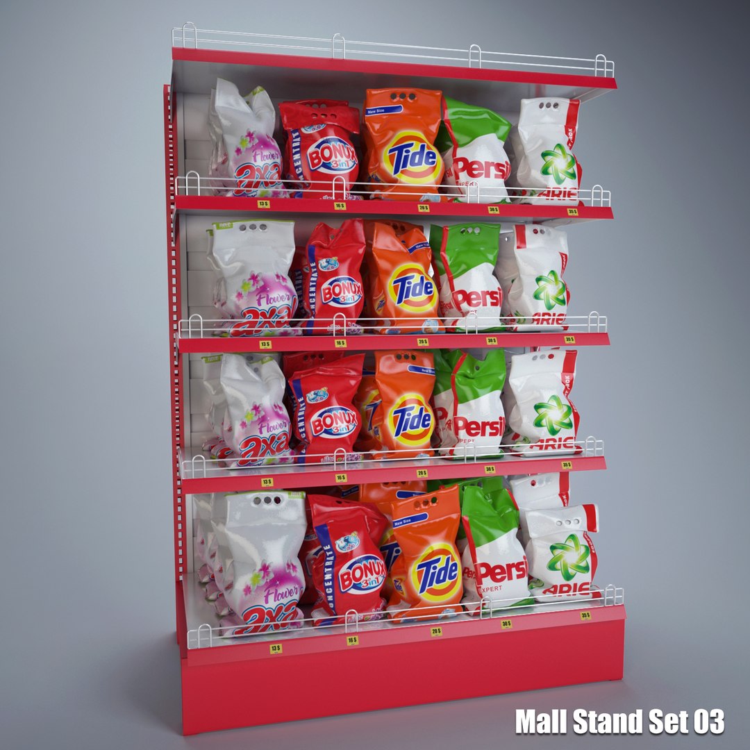 3d Detergent Stand Mall