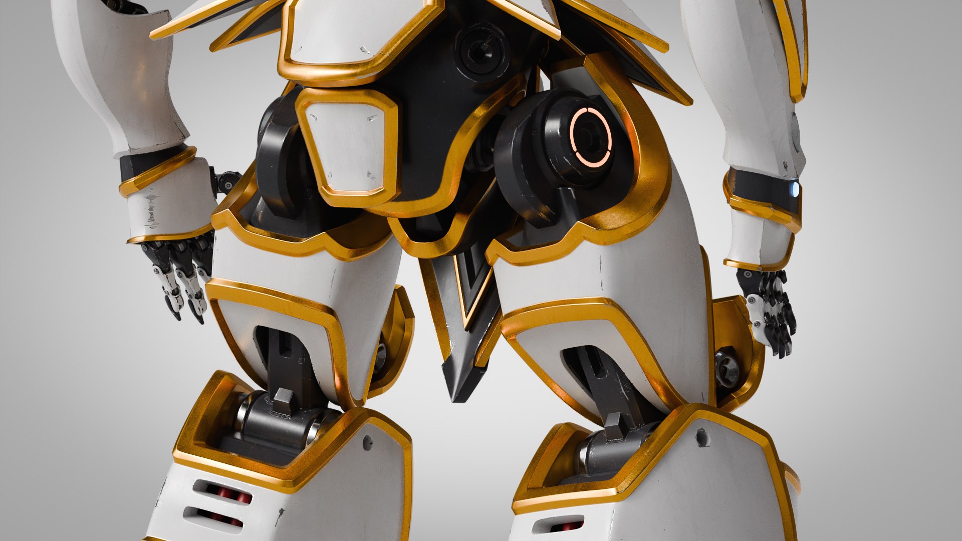 Mech White 3D Model - TurboSquid 2193732