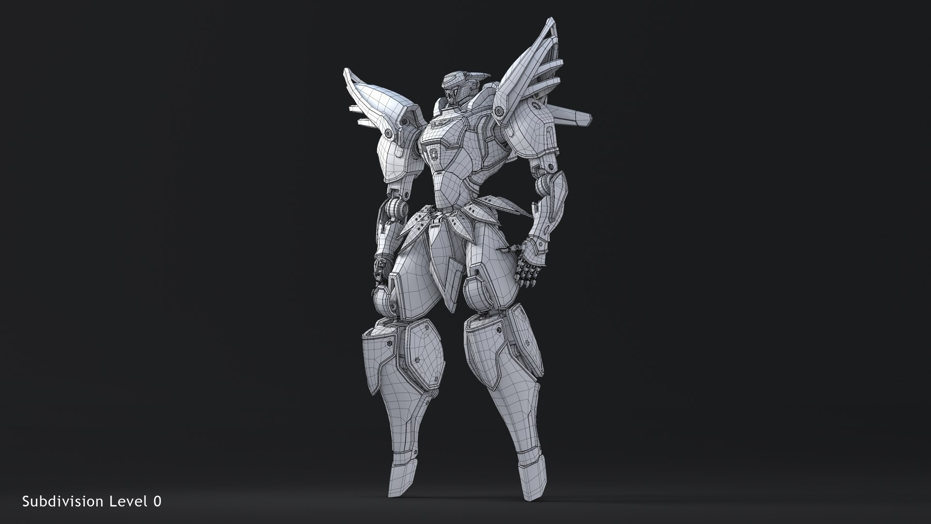 Mech White 3D Model - TurboSquid 2193732