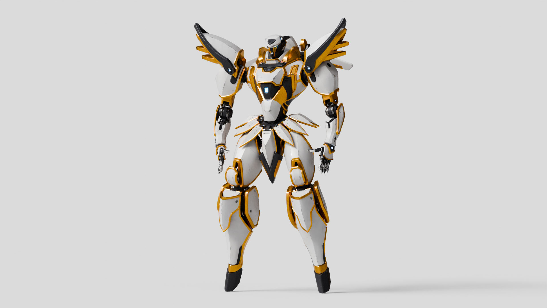 Mech White 3D Model - TurboSquid 2193732