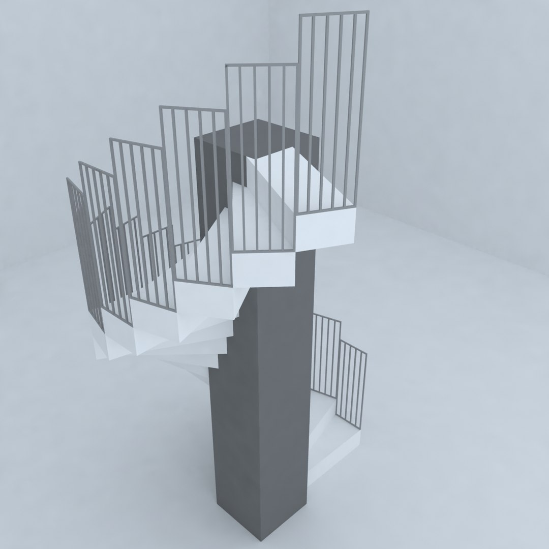 3d stairs architectural design