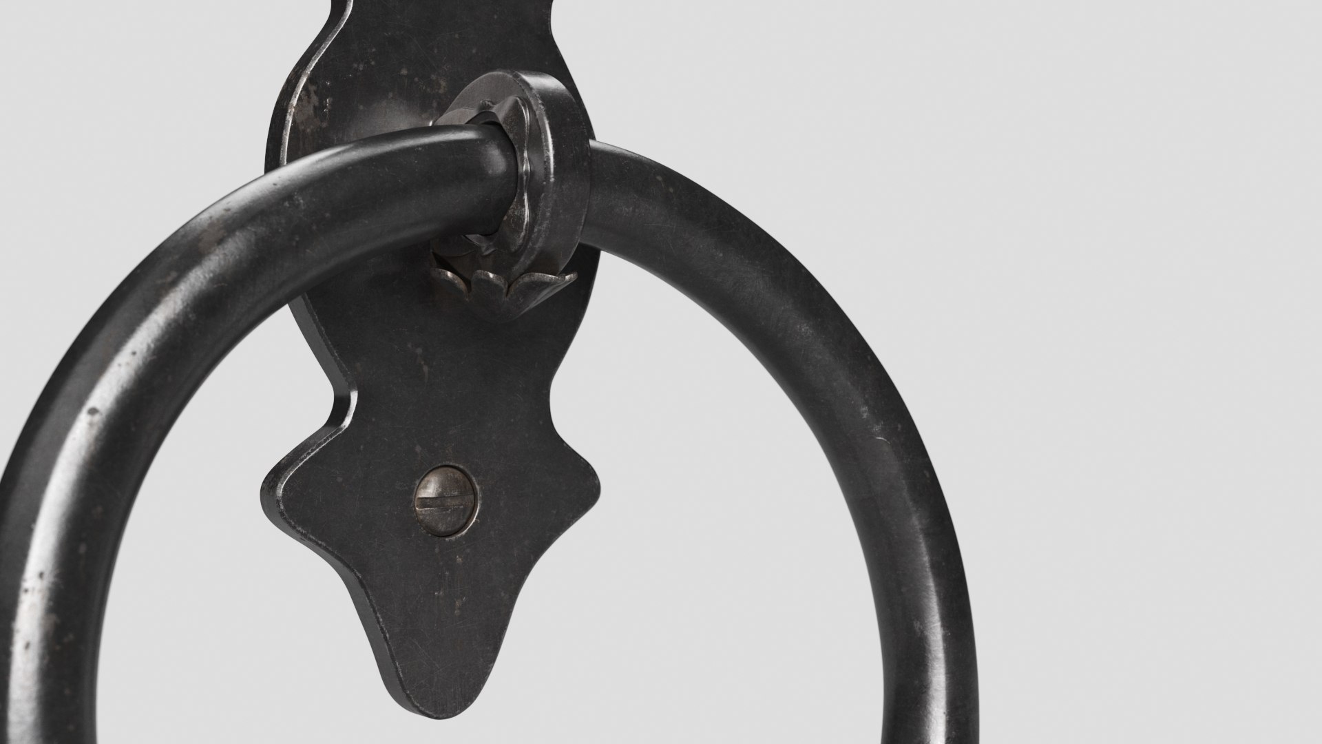 3D Model Black Ring Knocker - TurboSquid 1850220