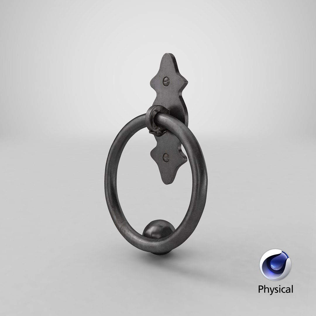 3D Model Black Ring Knocker - TurboSquid 1850220