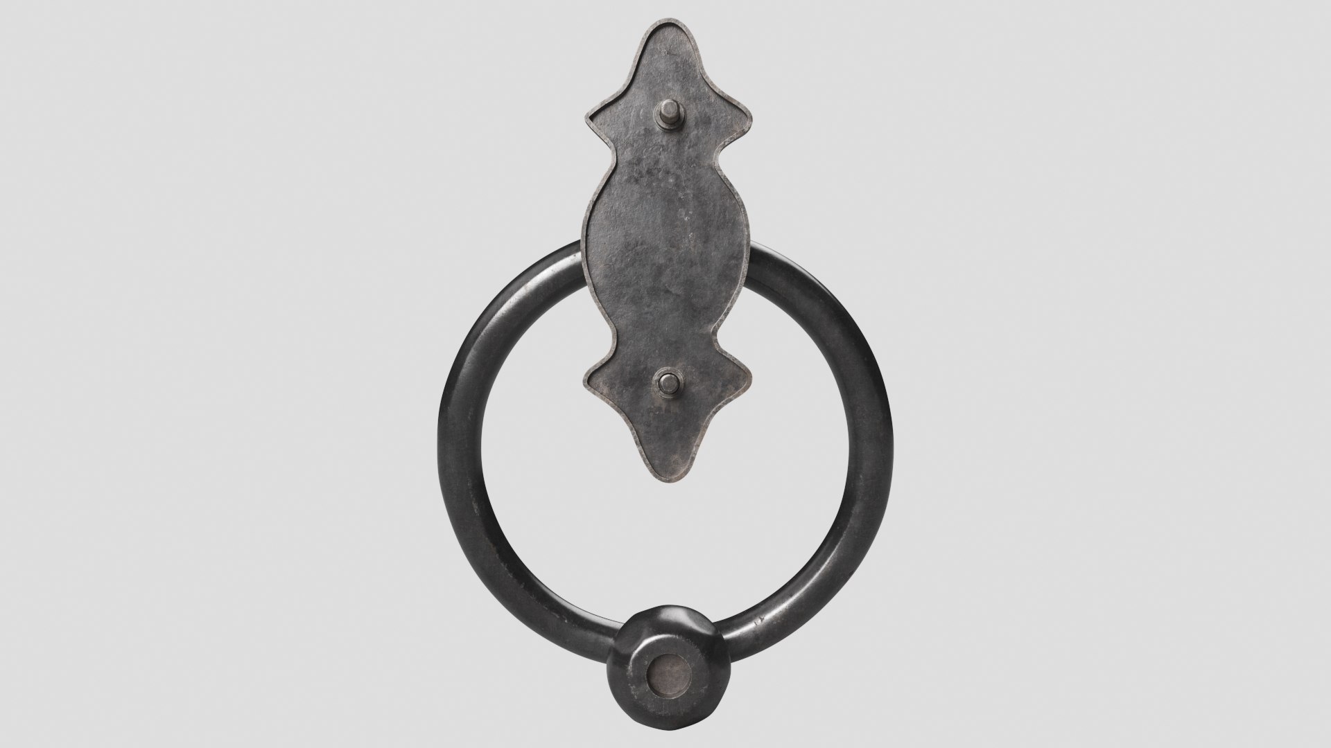 3D Model Black Ring Knocker - TurboSquid 1850220