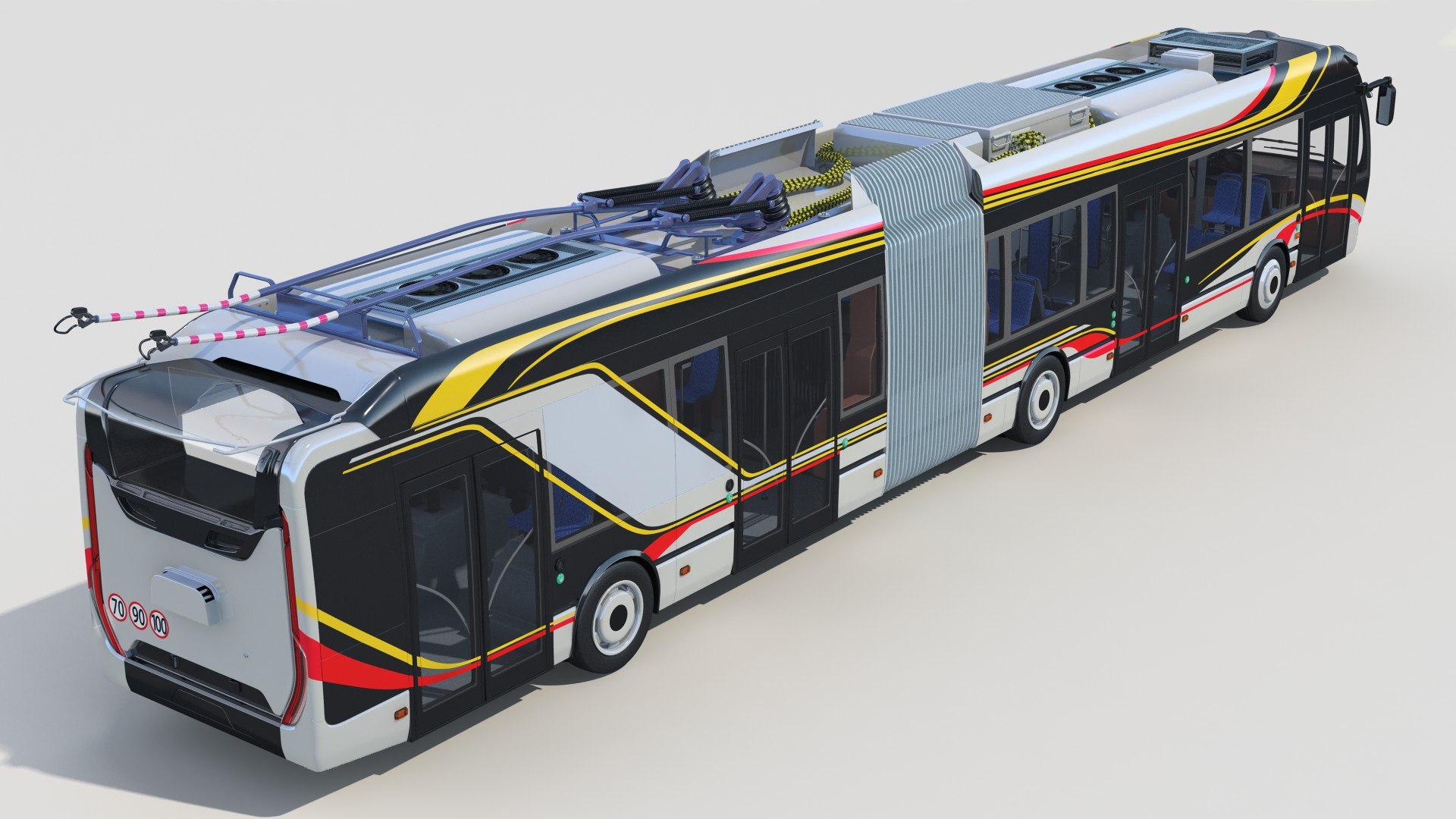 Free 3D electric hybrid trolleybus trolley - TurboSquid 1685568