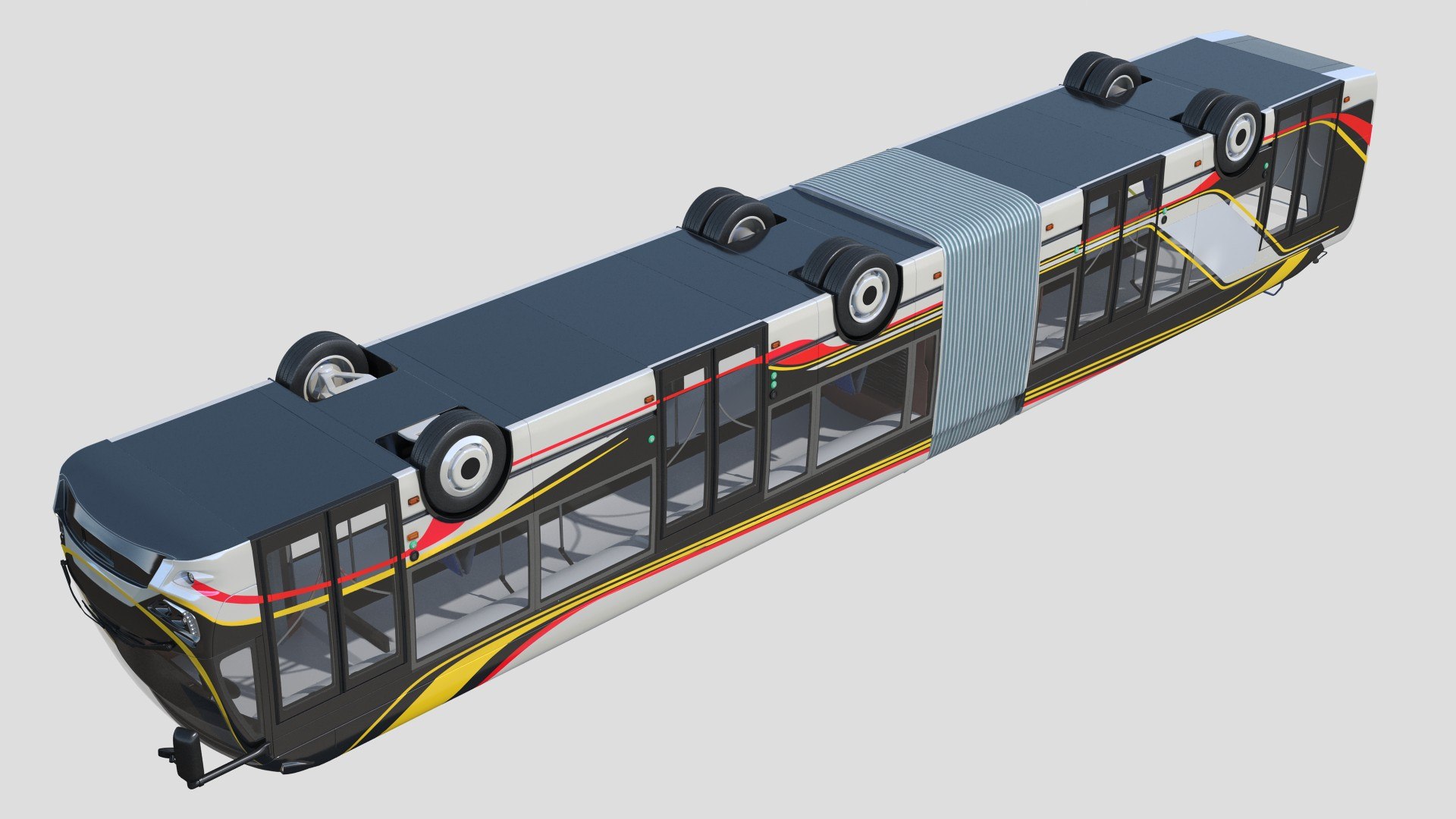 Free 3D electric hybrid trolleybus trolley - TurboSquid 1685568