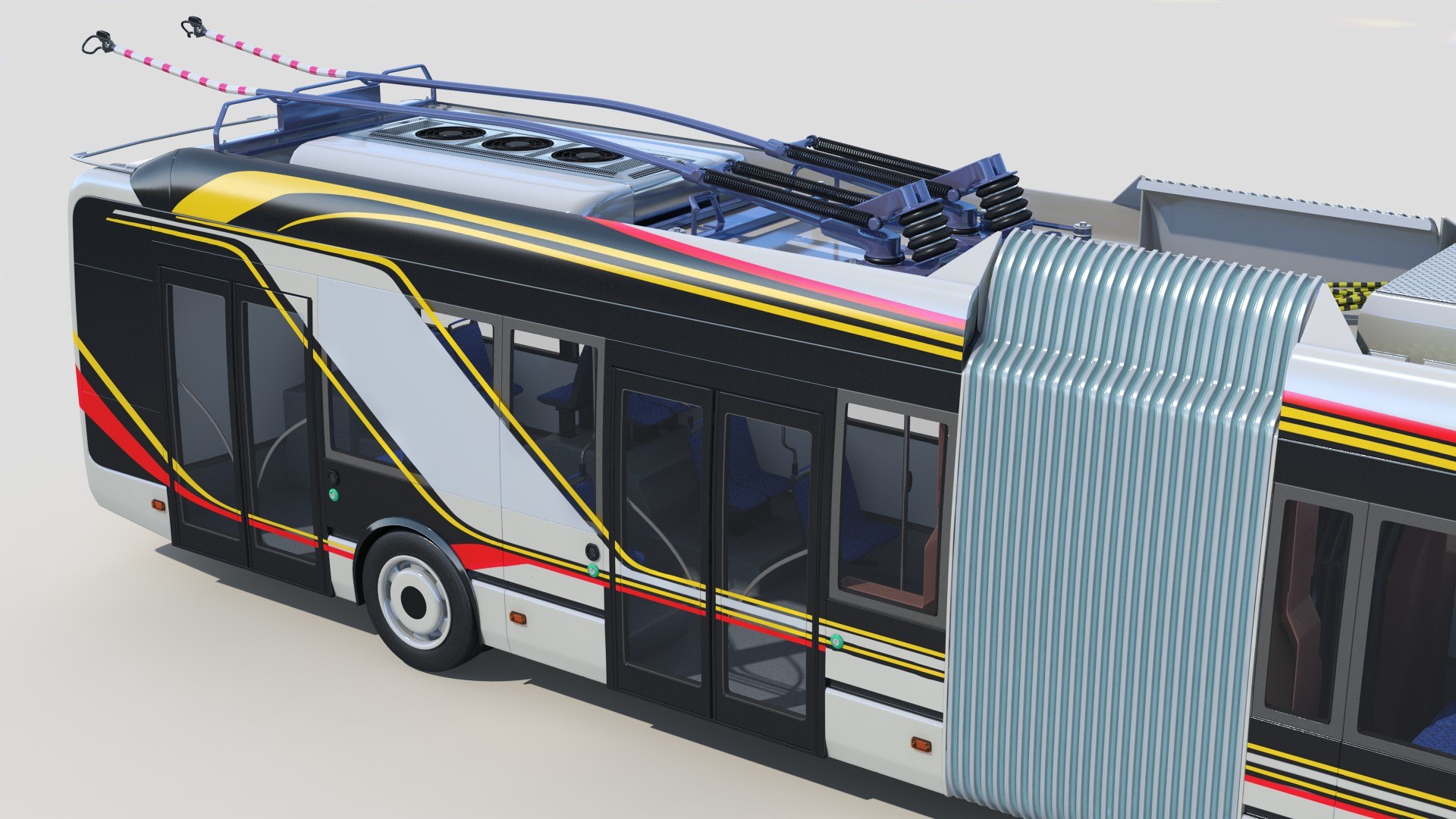 Free 3D electric hybrid trolleybus trolley - TurboSquid 1685568
