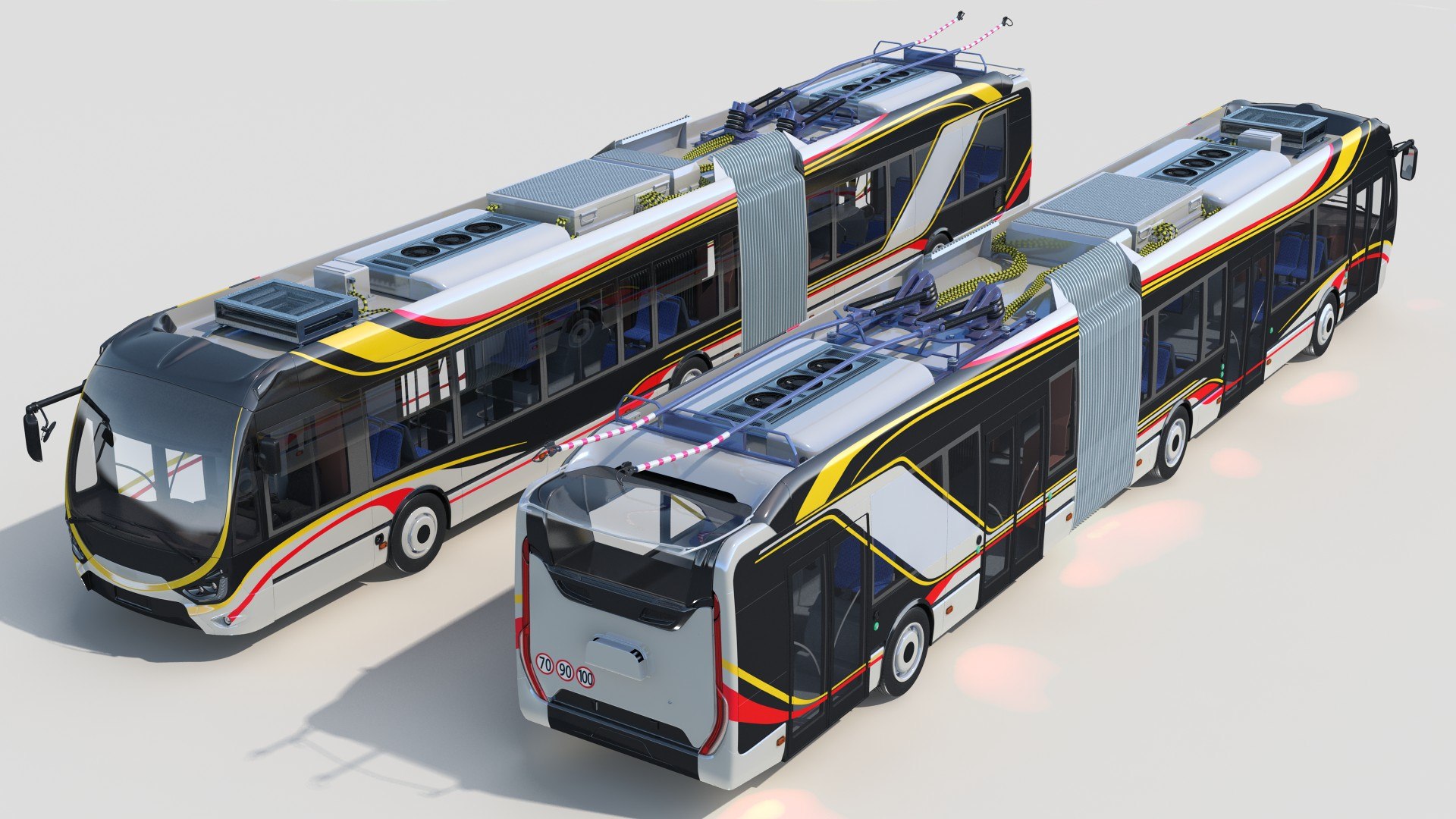 Free 3D electric hybrid trolleybus trolley - TurboSquid 1685568