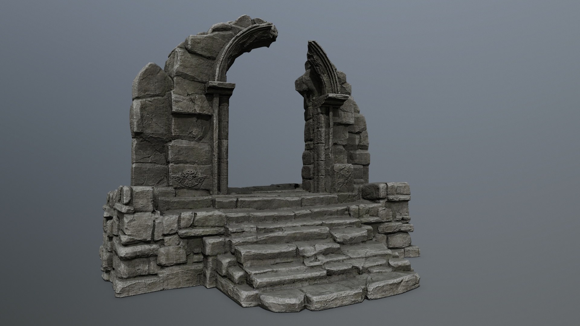 3D Rock Gate - TurboSquid 2368586