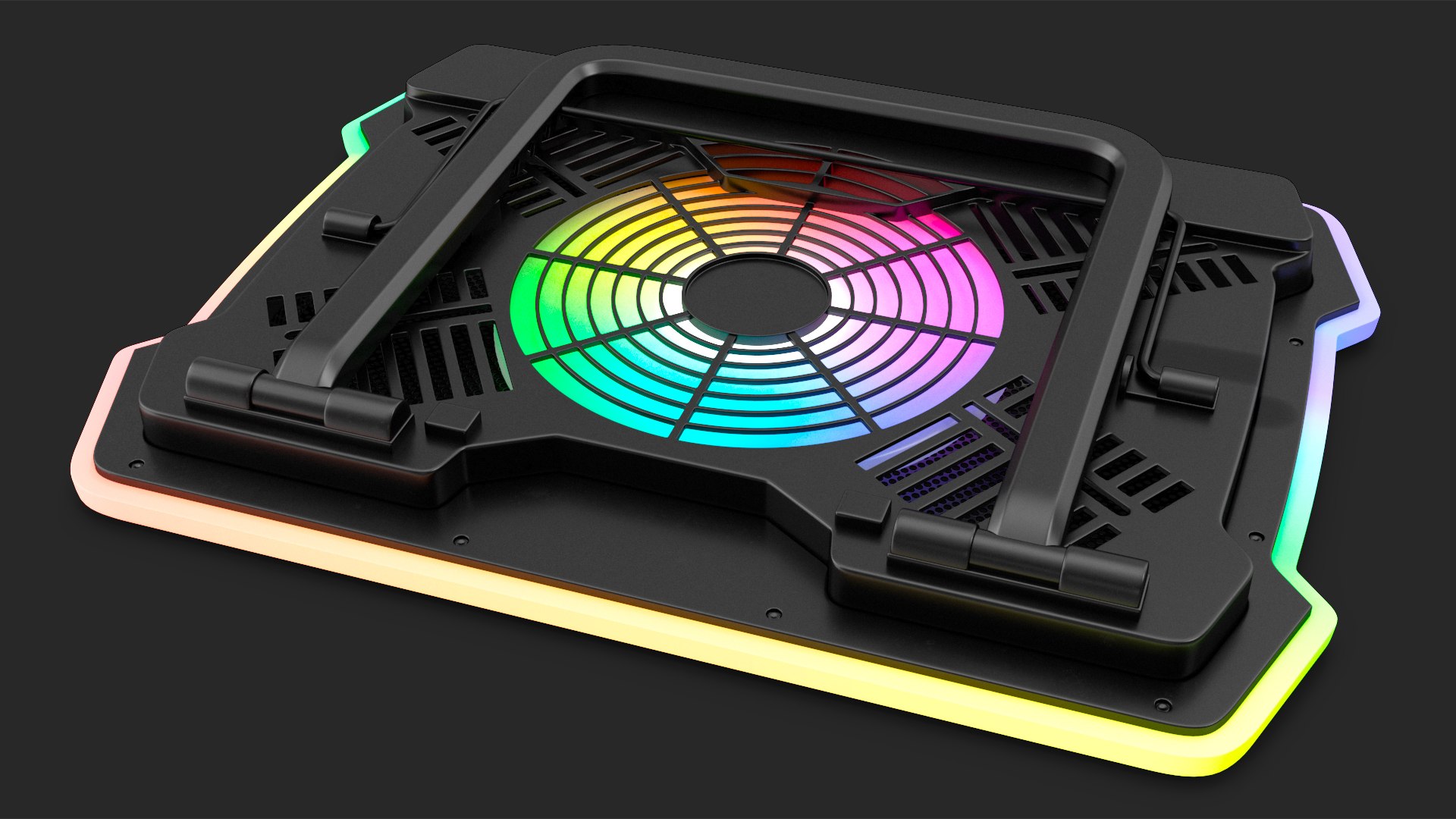 Gaming Laptop Cooler with RGB Fan 3D - TurboSquid 2025425