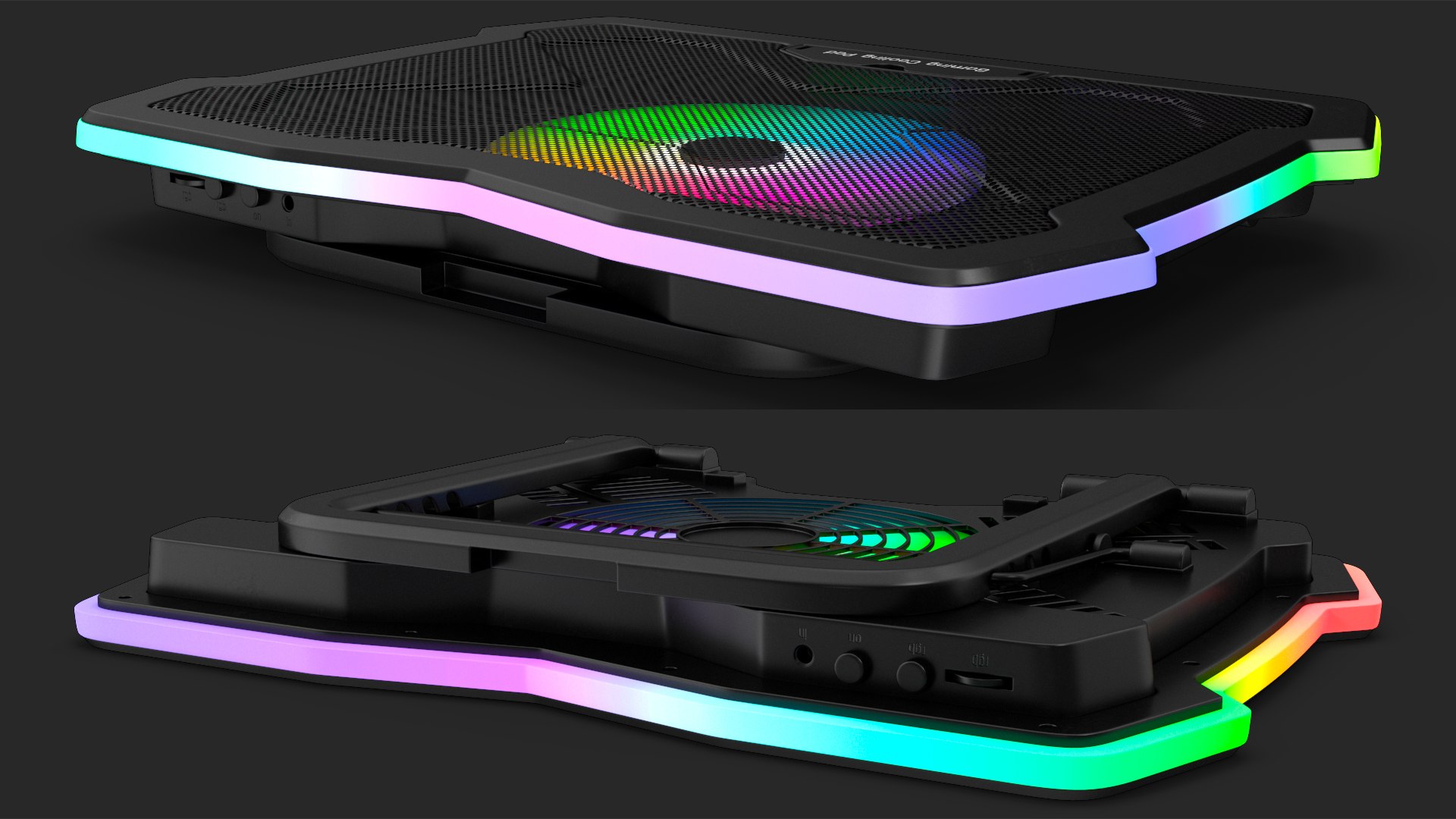 Gaming Laptop Cooler With RGB Fan 3D - TurboSquid 2025425