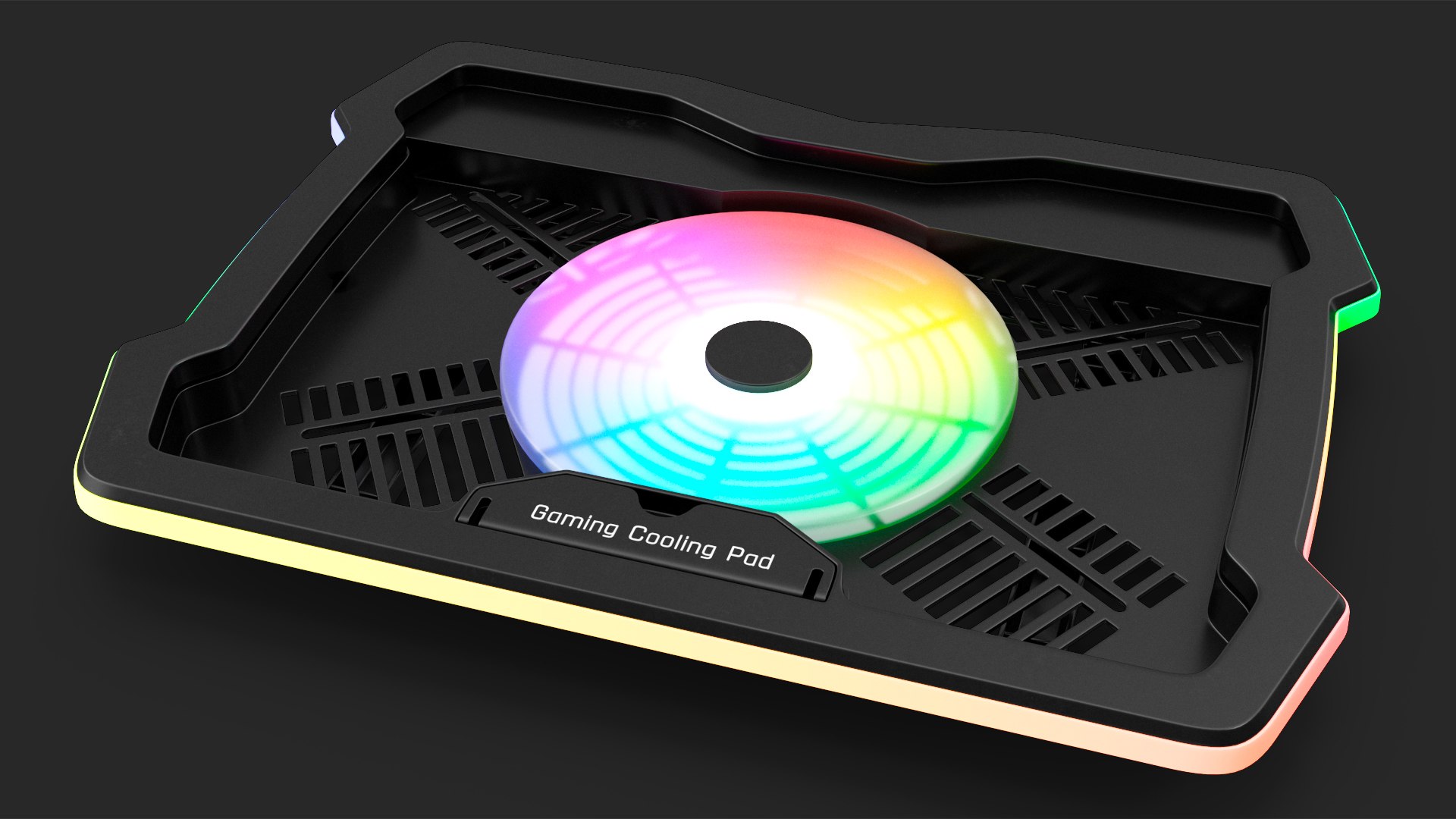 Gaming Laptop Cooler with RGB Fan 3D - TurboSquid 2025425
