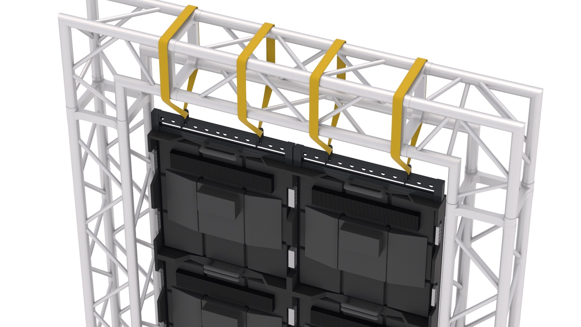 Led Screen Display Panel Monitor And Truss 3D Model - TurboSquid 1989176
