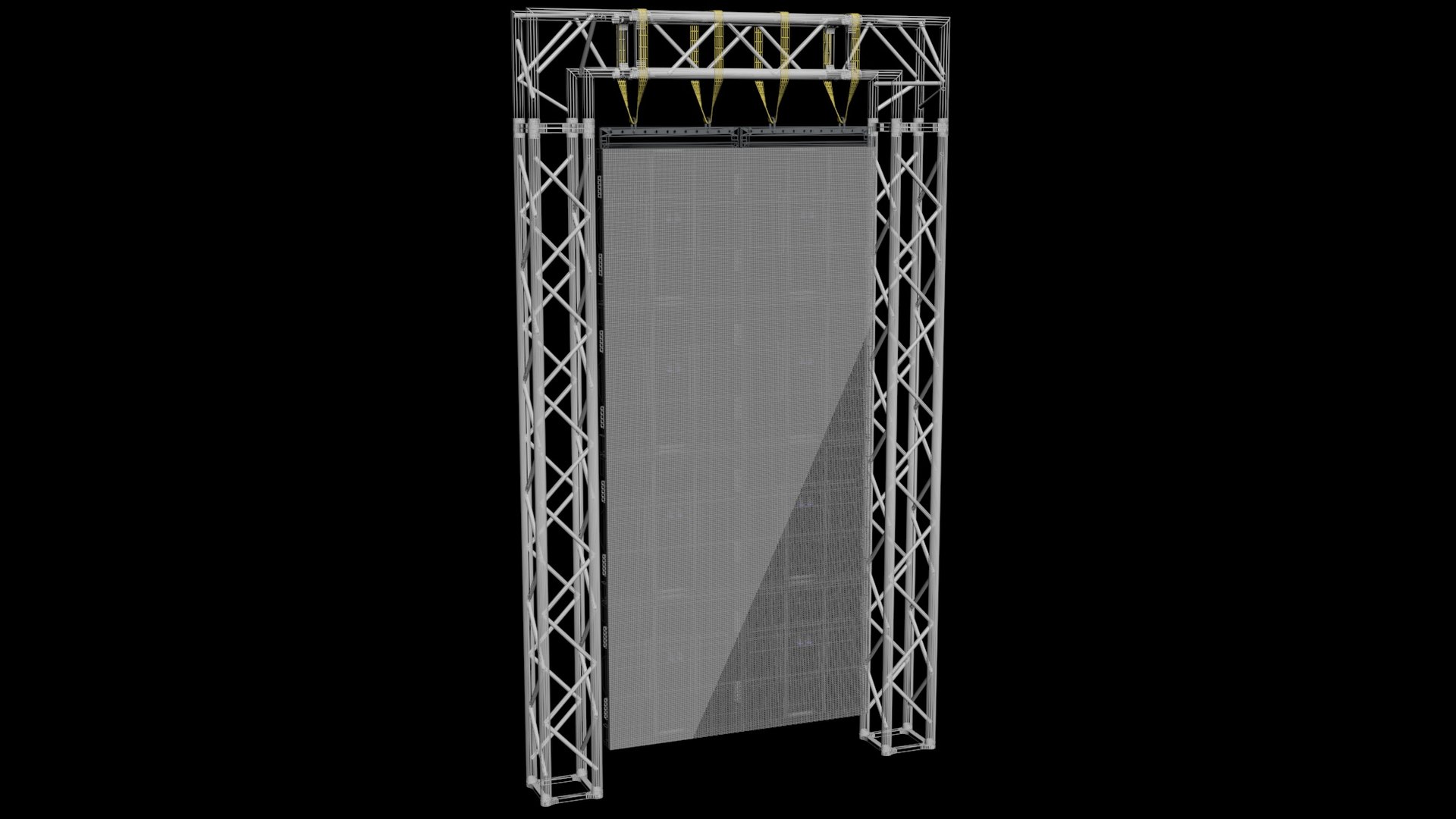 Led Screen Display Panel Monitor And Truss 3D Model - TurboSquid 1989176
