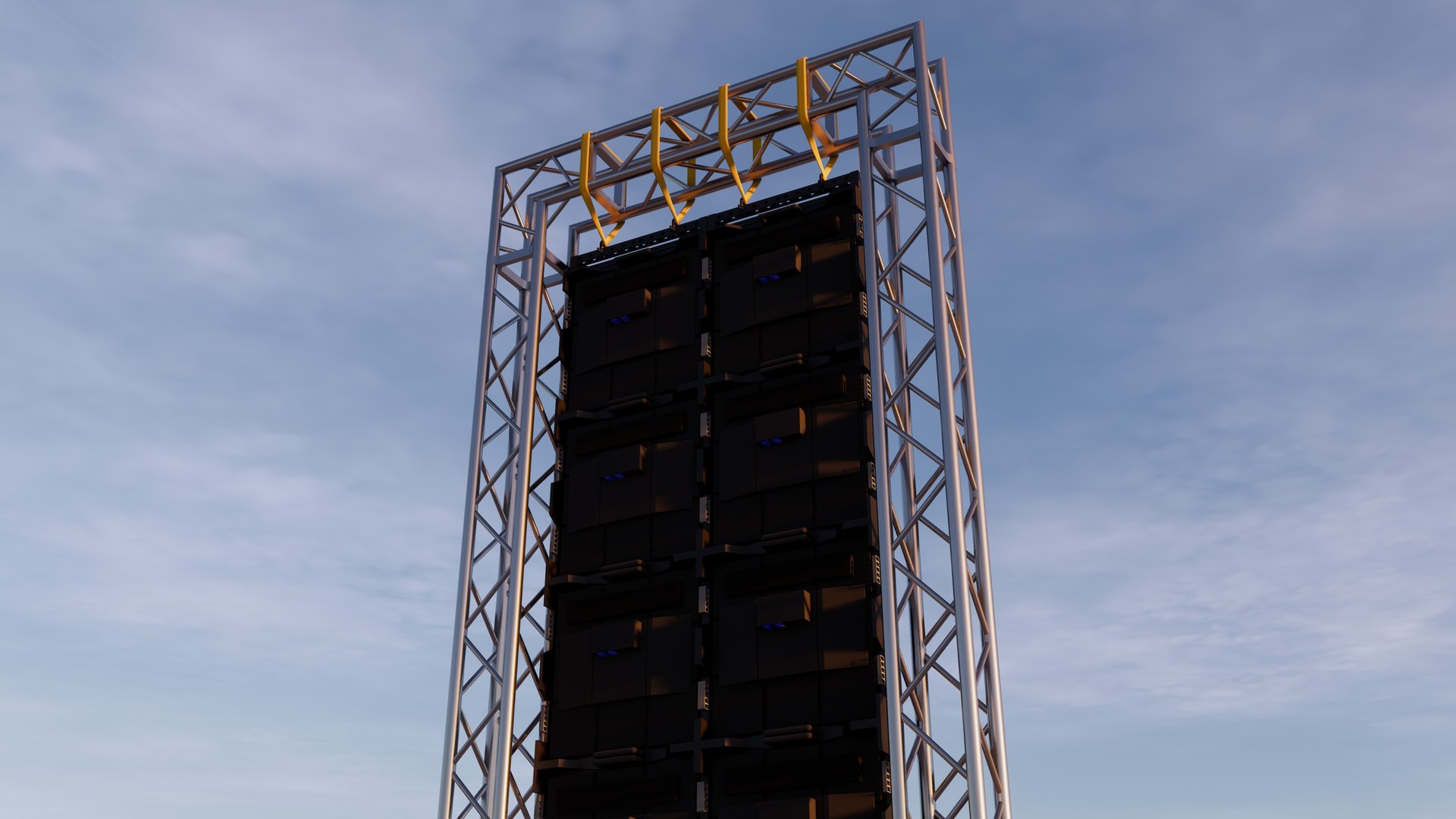 Led Screen Display Panel Monitor And Truss 3D Model - TurboSquid 1989176