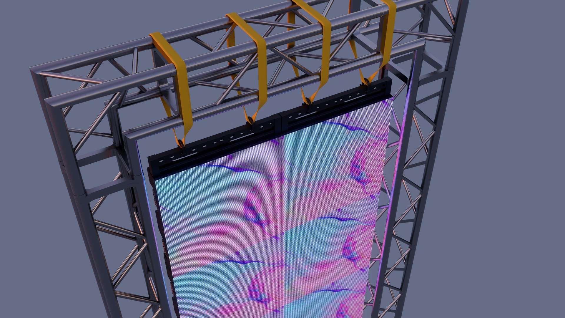 Led Screen Display Panel Monitor And Truss 3D Model - TurboSquid 1989176