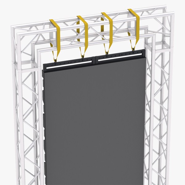 Led Screen Display Panel Monitor and Truss 3D 모델 - TurboSquid 1989176