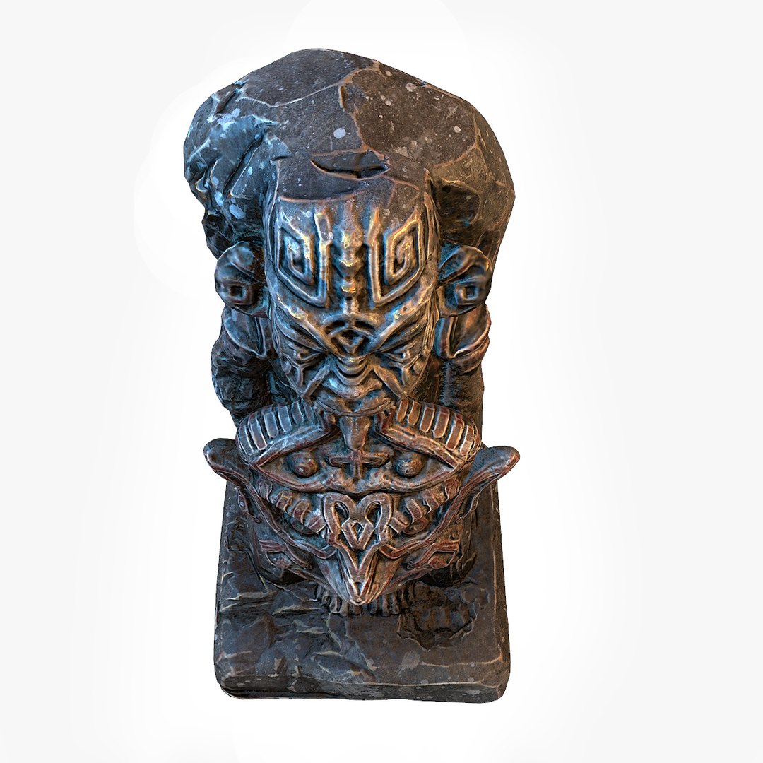 3D Aztec Statue - TurboSquid 994800