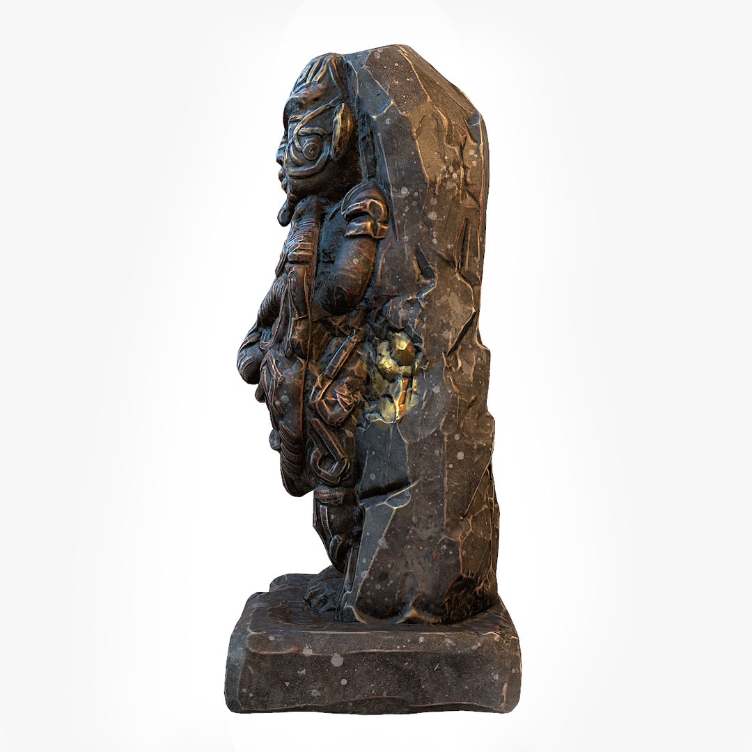 3D Aztec Statue - TurboSquid 994800