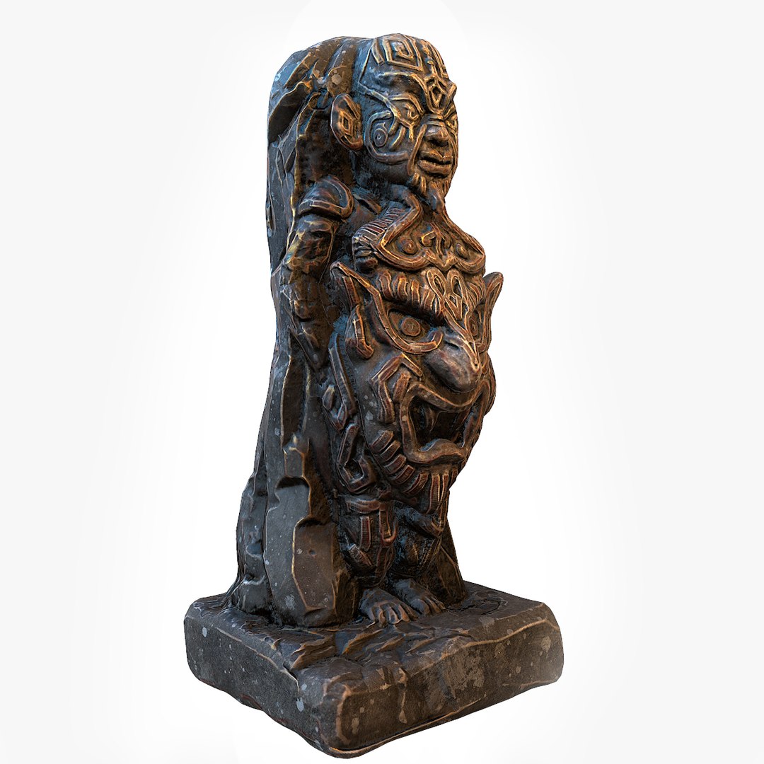 3D Aztec Statue - TurboSquid 994800